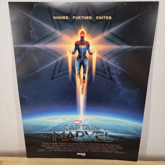 Marvel | Art | Captain Marvel Mini Movie Poster Cardstock | Poshmark